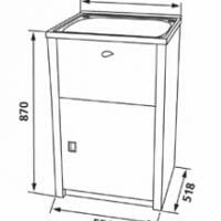 Classic 45L SS Standard Laundry Unit - Laundry Units & Sinks Perth