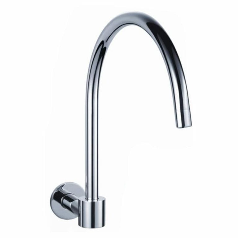 Fiona Gooseneck Swivel Wall Mounted Spout - Wall Taps & Mixers Perth
