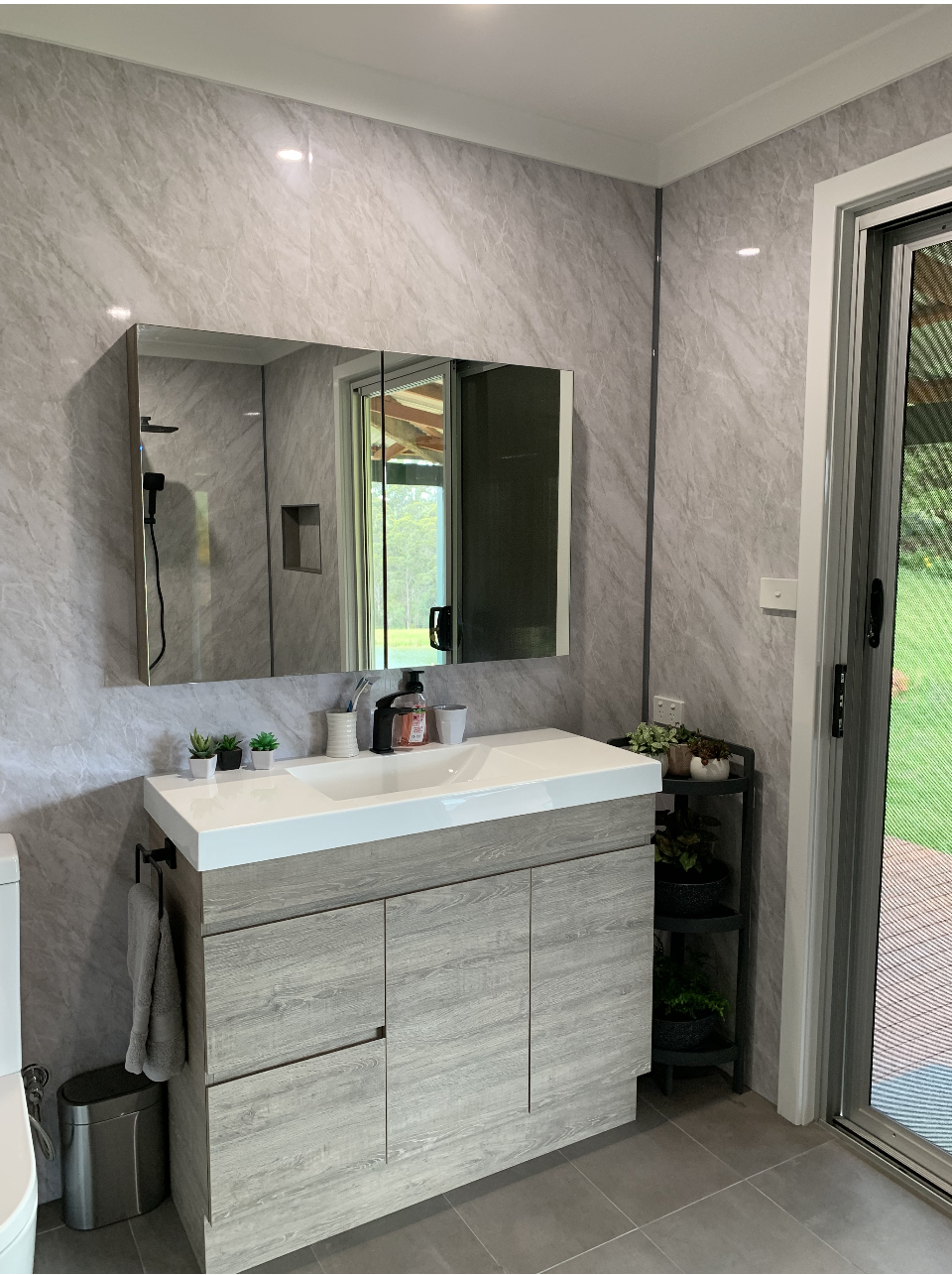 Graphite Marble - Bathroom Wall Panels in Perth