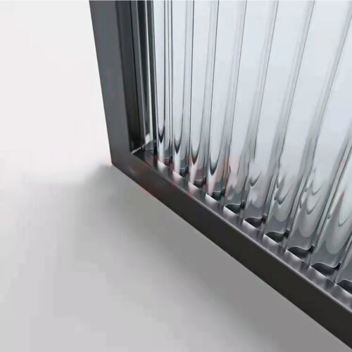 LED Sensor Fluted Glass Shower Panel - Shower Screens Perth