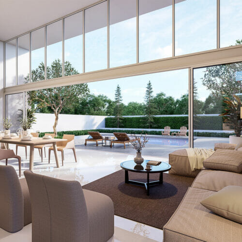 6 Panel Stacking Doors - Doors & Windows Perth