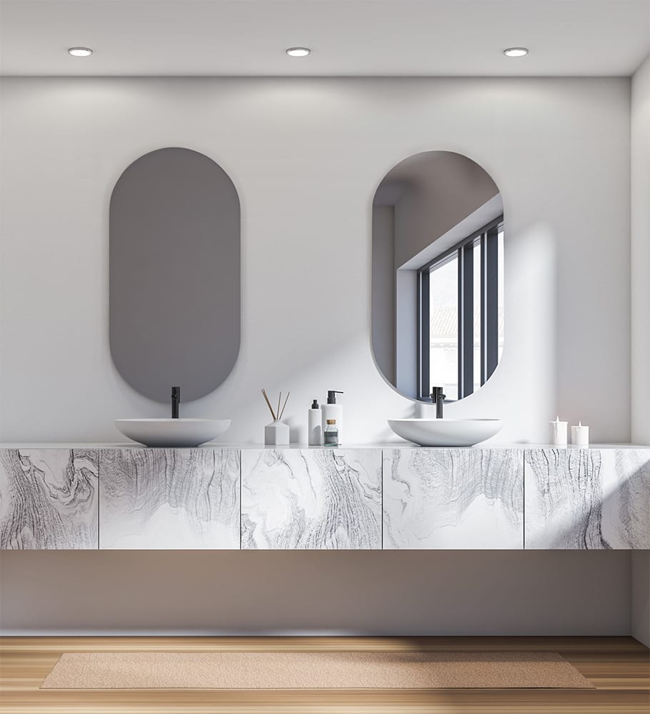 Como Oval Mirror - Oval Mirrors In Perth