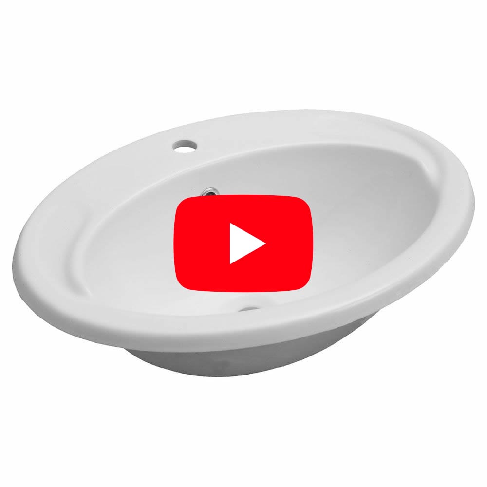 Eden Vanity Basin 1 Tap Hole - Inset Basins, Bathroom Basins Perth