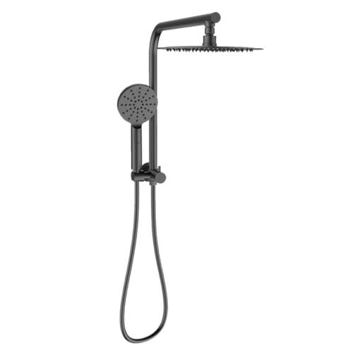 Sky Twin Shower Round Gun Metal - Shower Tapware Perth