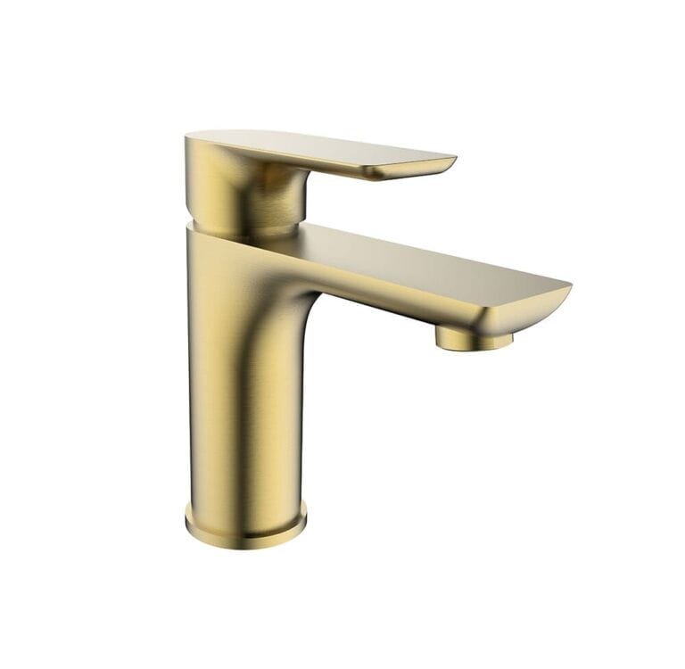 Sky Basin Mixer Brushed Gold - Bathroom Tapware Perth