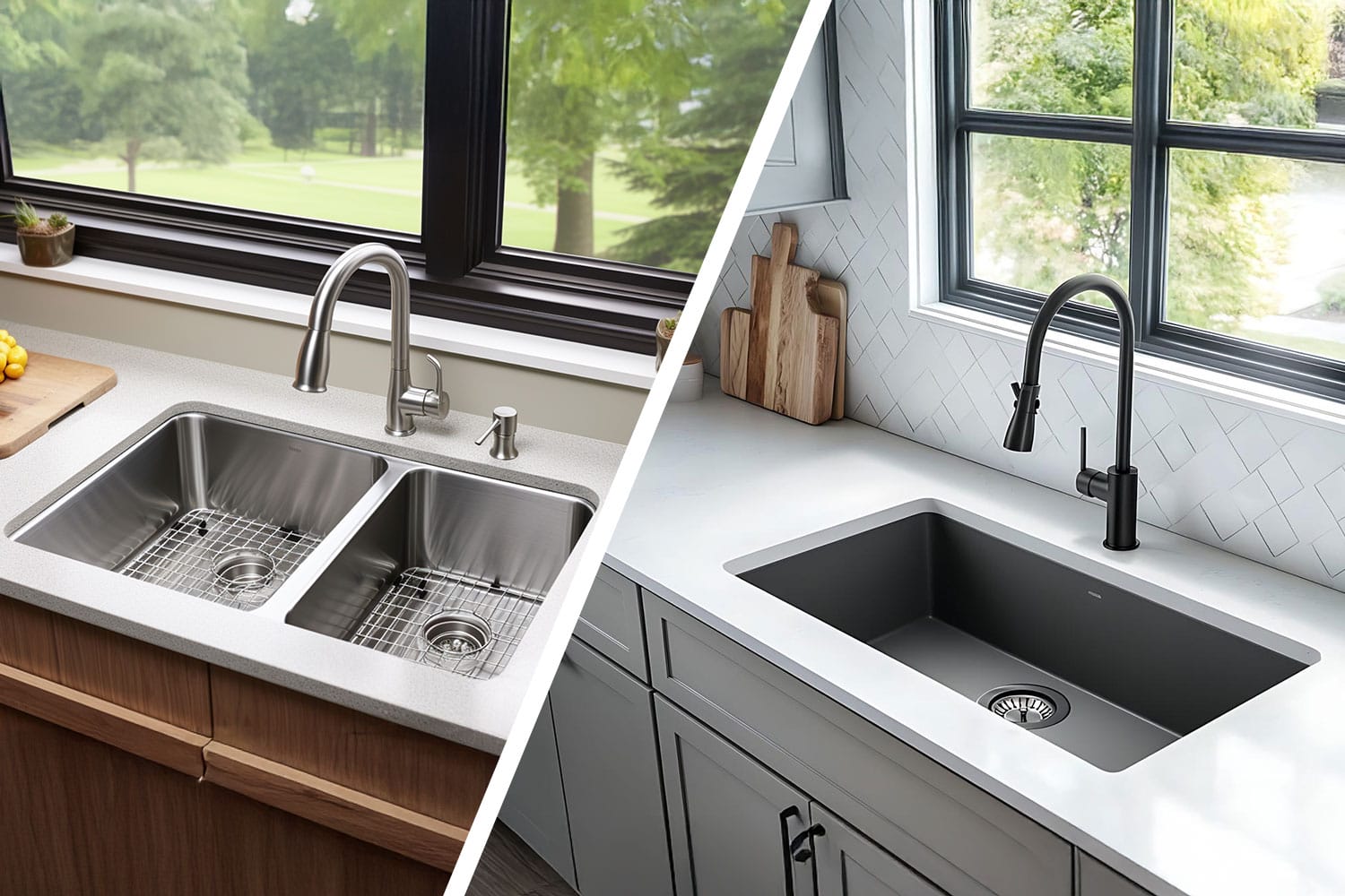 Double vs Single Bowl Kitchen Sinks: Which Is Best for Your Kitchen ...